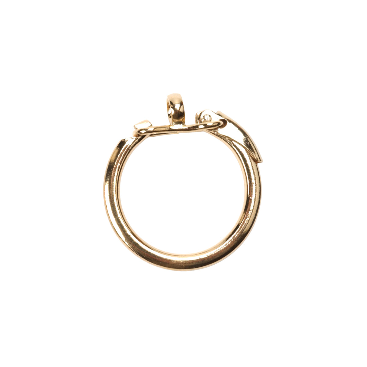 Yellow Gold Filled 1' Large Round Key Ring | OttoFrei.com — Otto Frei