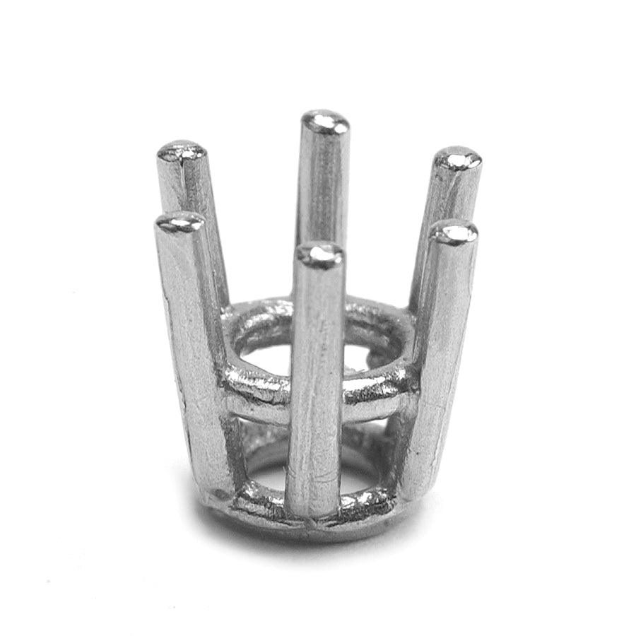 Round Double Gallery 6-Prong Cast Setting | Gold & Platinum — Otto Frei
