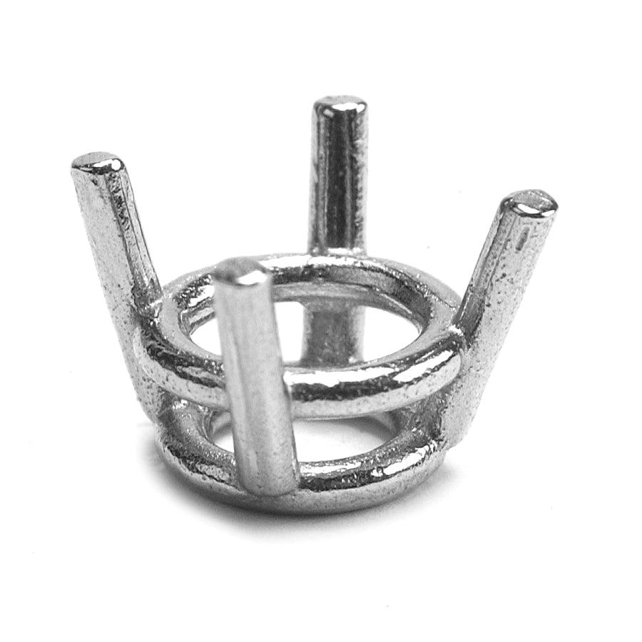 Gold Round Double Gallery 4-Prong Cast Settings | 14K — Otto Frei