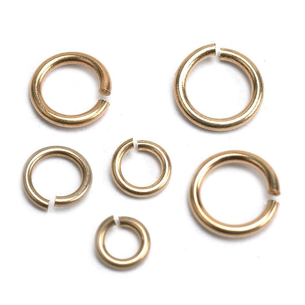 14KY Solder Filled Round Jump Rings-Sold by the Piece | OttoFrei.com ...