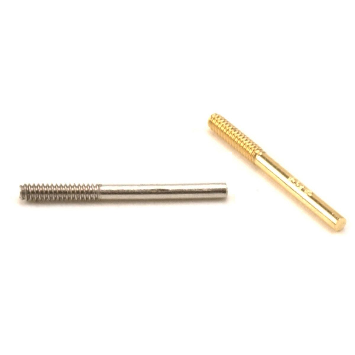 Gold Threaded Push-On Screw-Off Earring Post .034