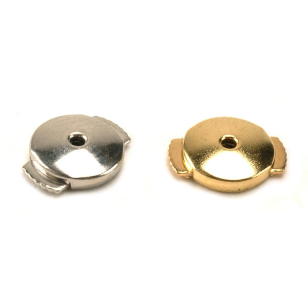 14KY,14KW,18KY,18KW & Platinum 6.1mm Guardian Positive Locking Earring ...