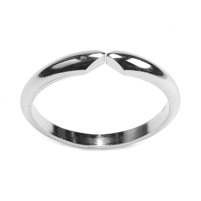 14KY,14KW,18KY,18KW & Platinum Half Round Ring Shanks-Notched for 6 ...