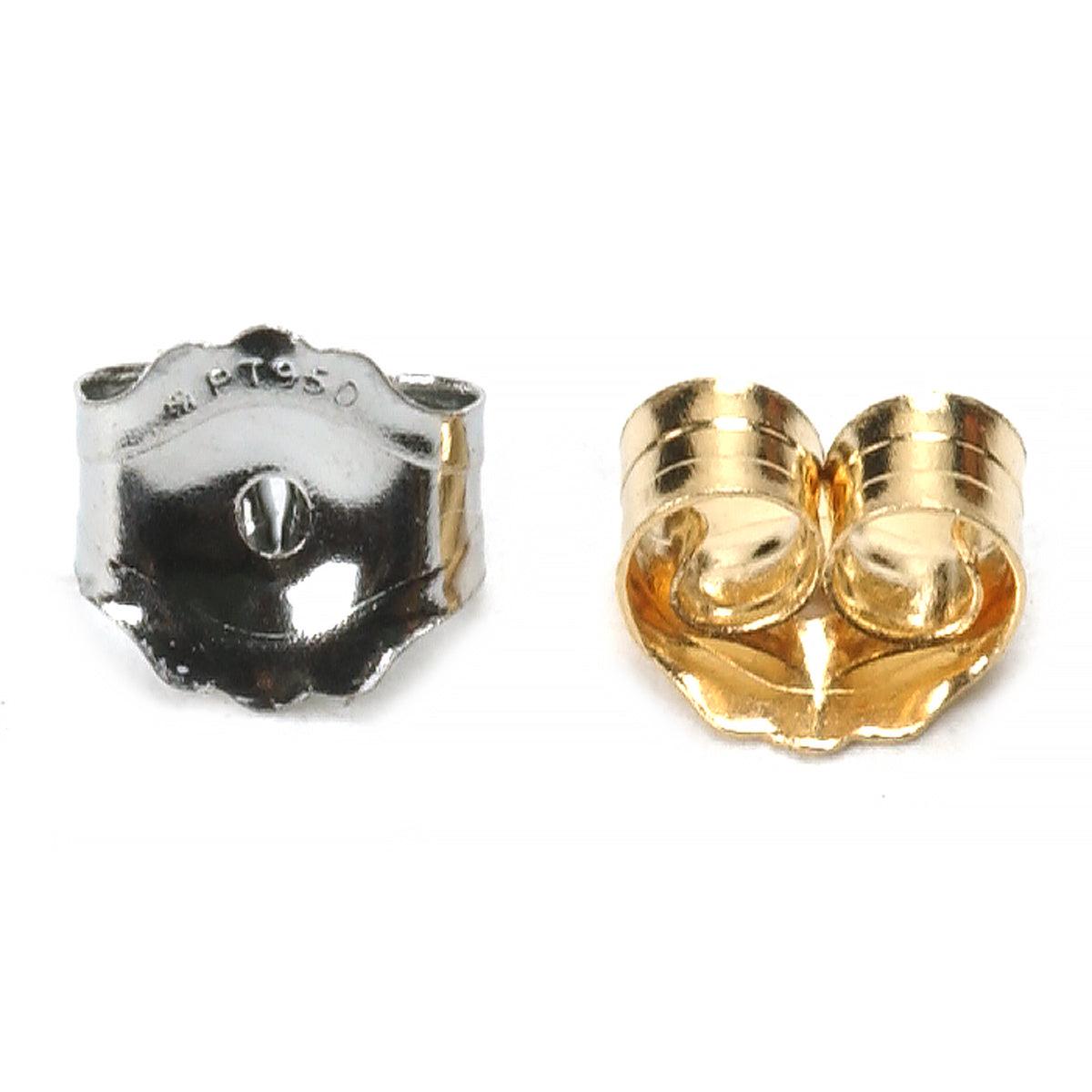 Standard 5mm Friction Earring Backs | Gold & Platinum — Otto Frei