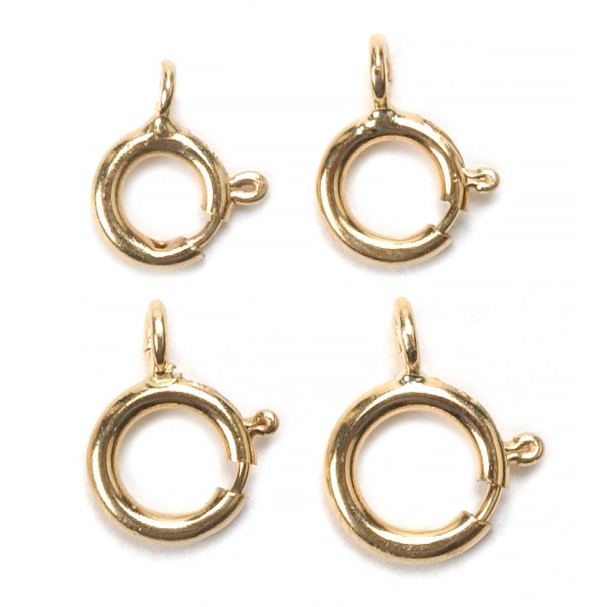 18K Yellow Open Top Spring Rings 5mm, 5.5mm & 6mm | OttoFrei.com — Otto ...