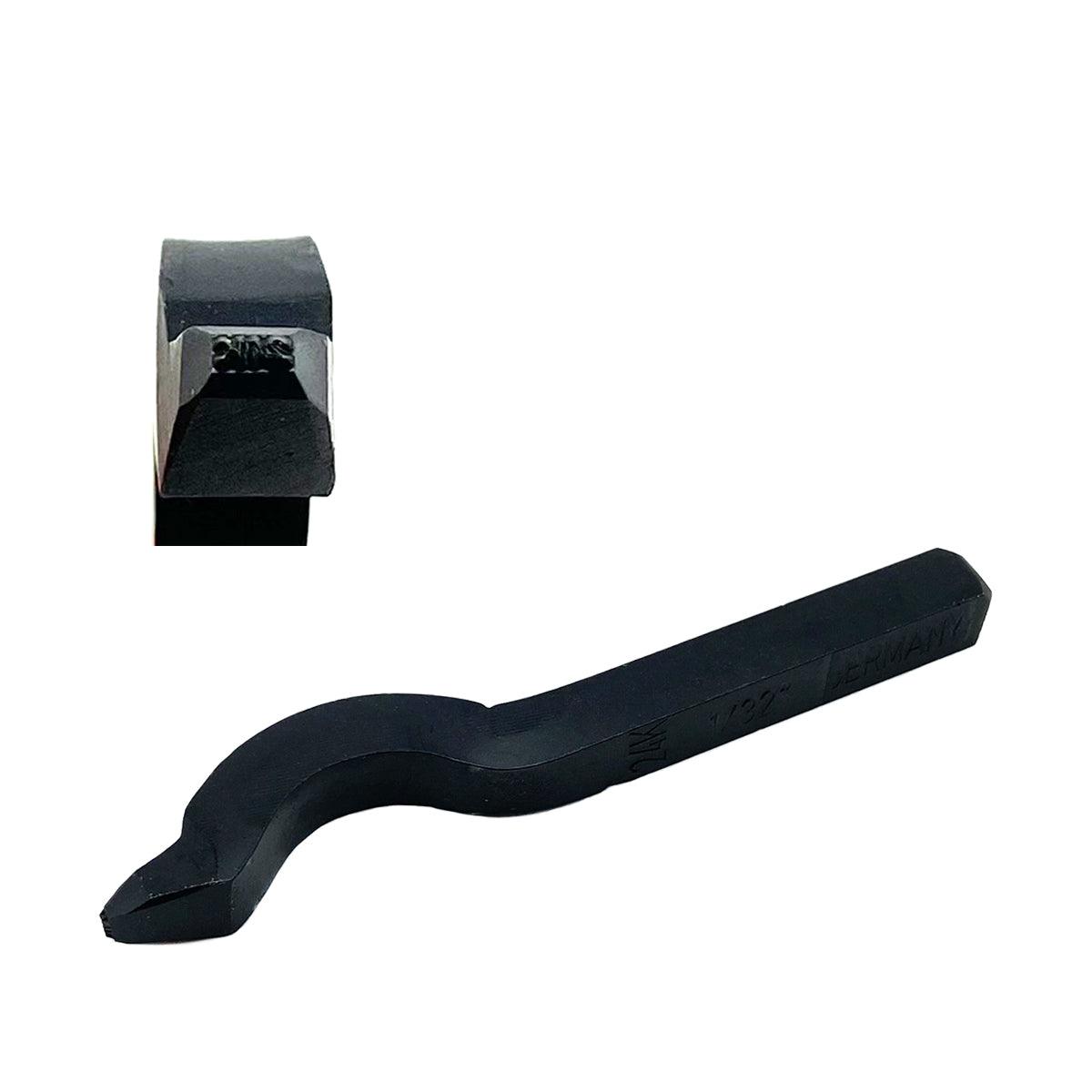 24K Bent Square Shank Hallmark Stamp-1/32" (0.75mm) Impression Height ...