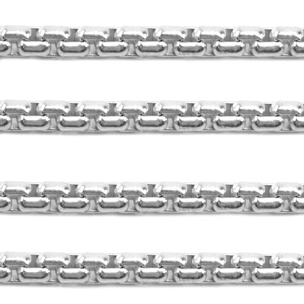 Schofer Germany Sterling Silver Venetian Box Inka Chain 2.7mm-5' (60 ...