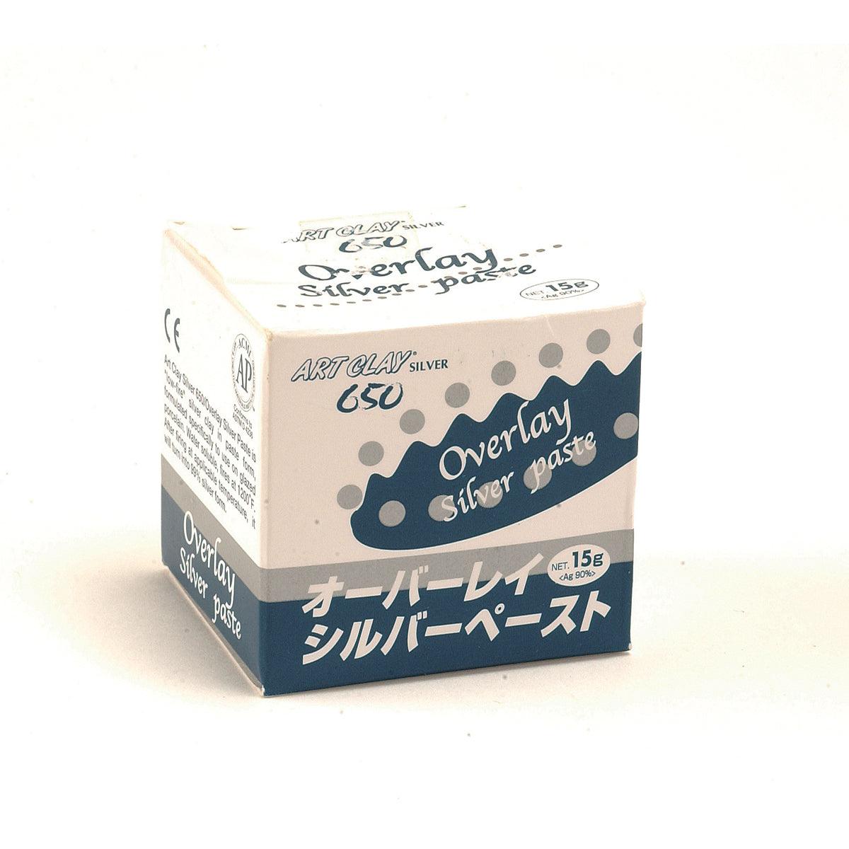ArtClay Silver 650 Overlay Paste 15g – For Glass & Glazed Porcelain ...