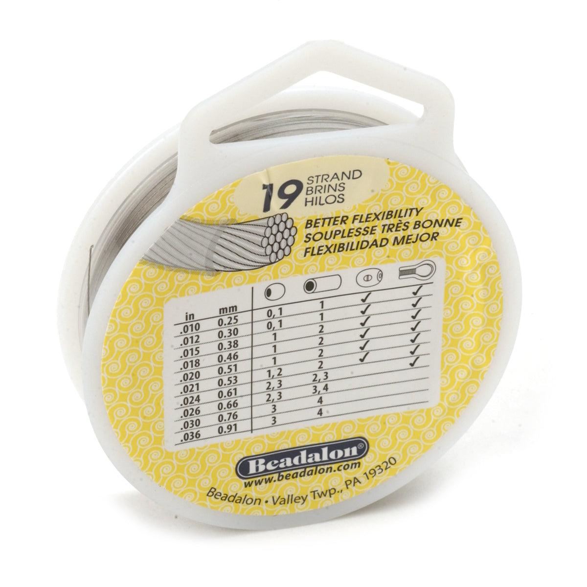 Beadalon 19 Designer Series Bead Stringing Wire 30ft — Otto Frei