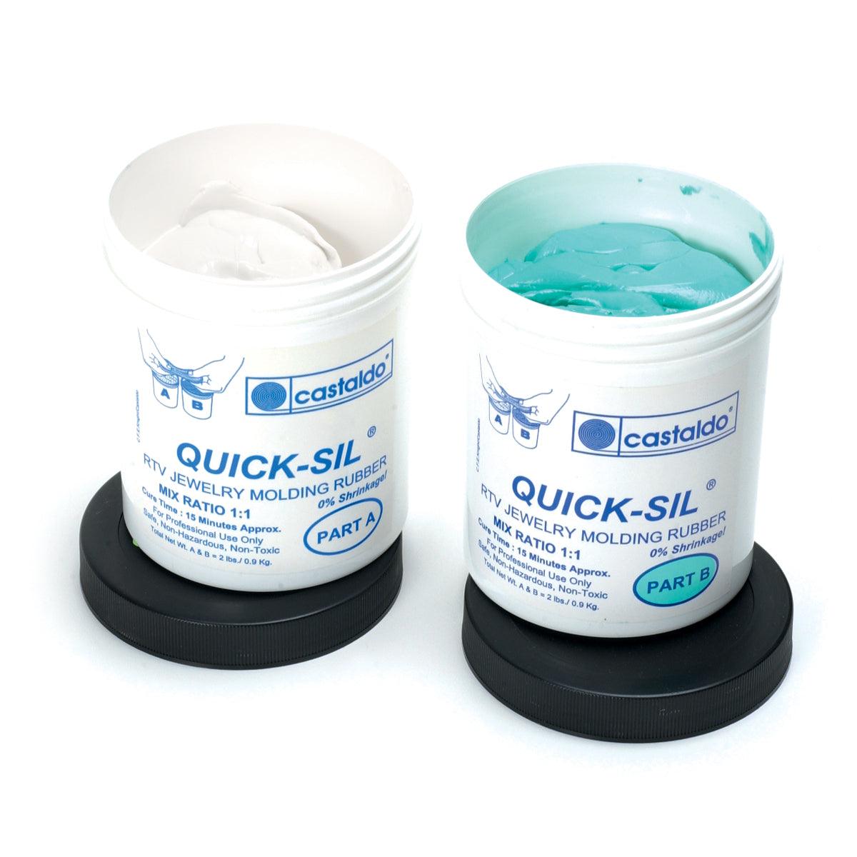 Castaldo Quick-Sil Firm & Flexible RTV Silicone Mold Putty | 2.2 lb ...