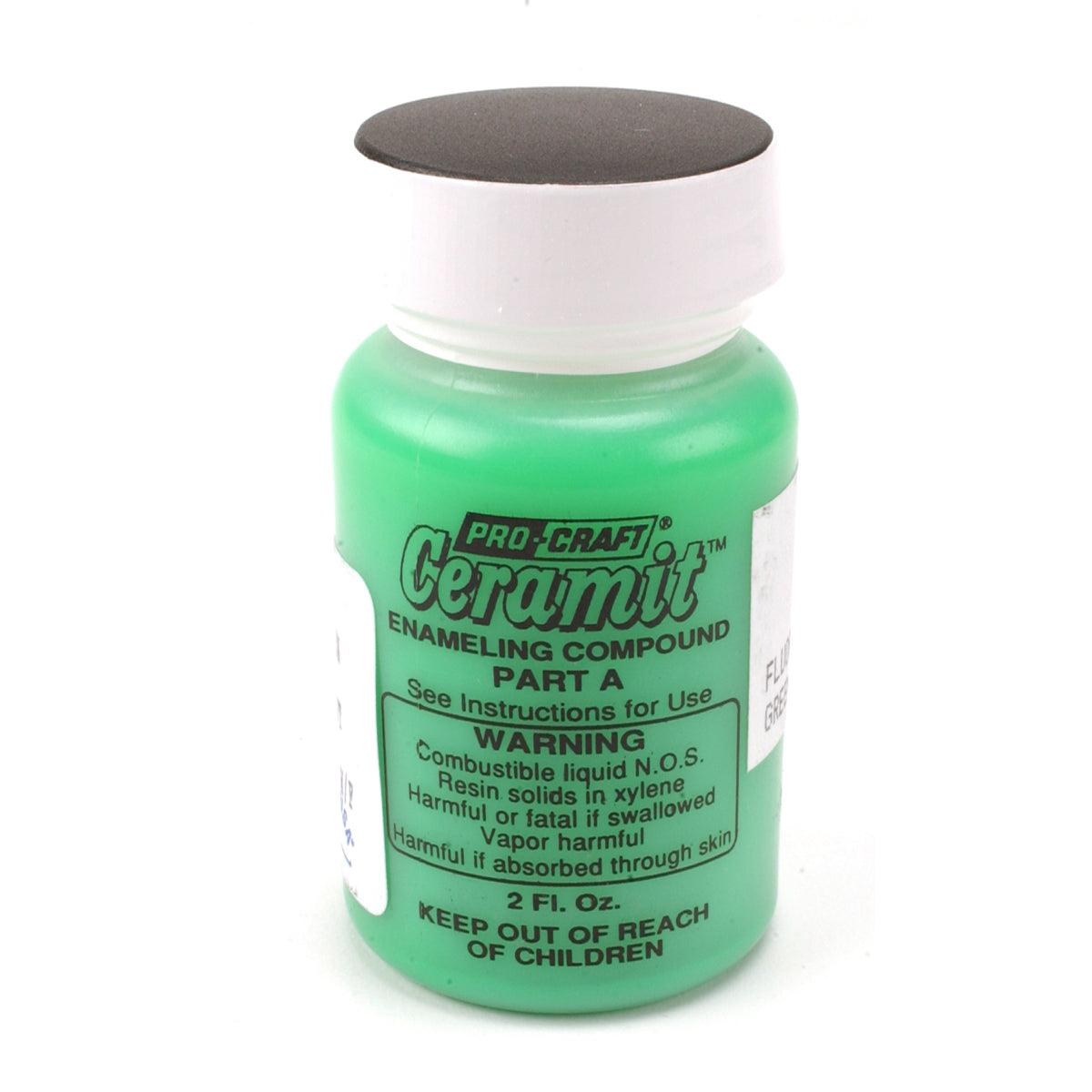 Ceramit-Fluorescent Green 2 oz | OttoFrei.com — Otto Frei
