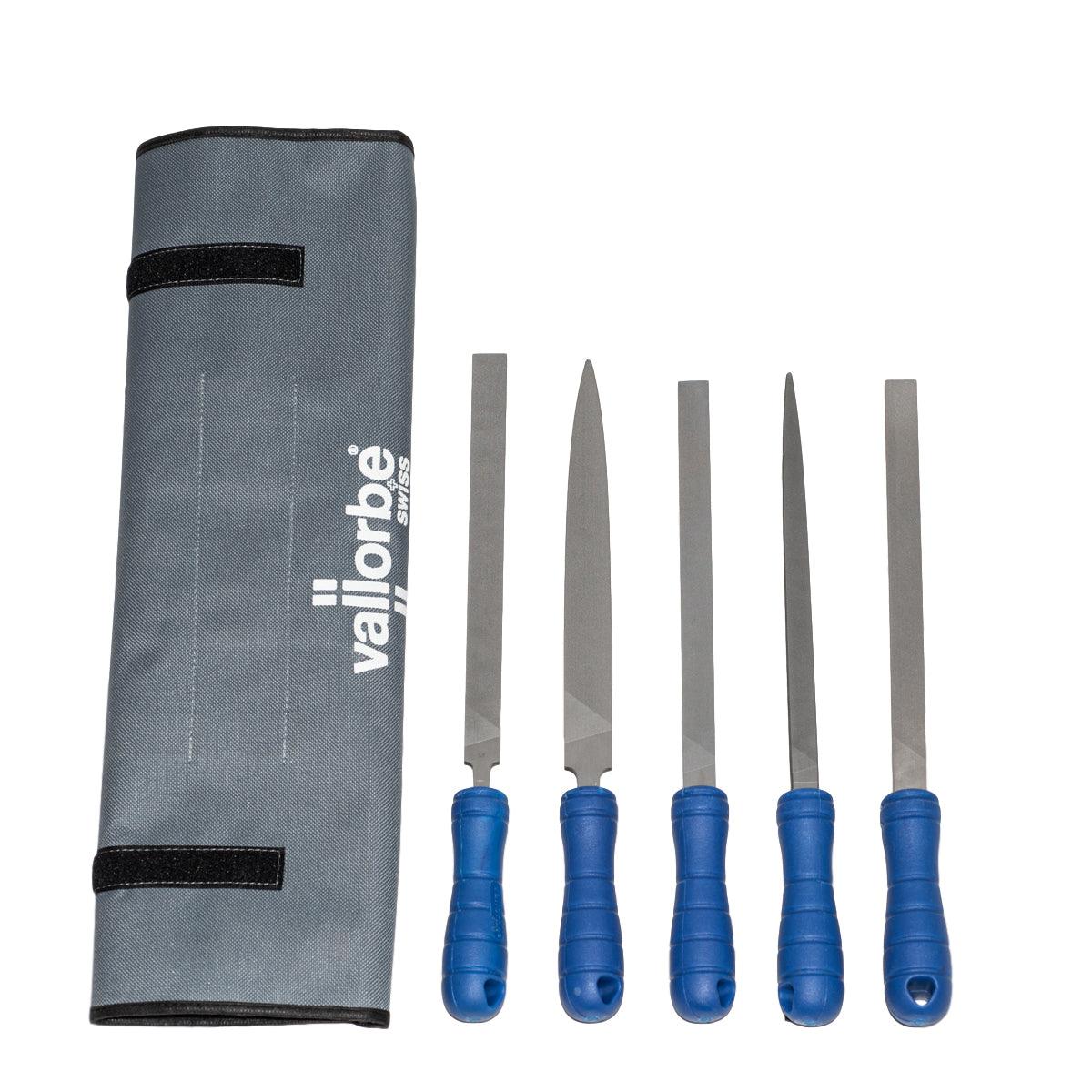 Closeout Glardon-Vallorbe 8" Precision File Set of 5 with — Otto Frei