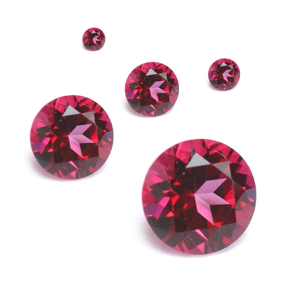 Closeout-Round Swarovski Gemstones™ Genuine Blazing Red — Otto Frei