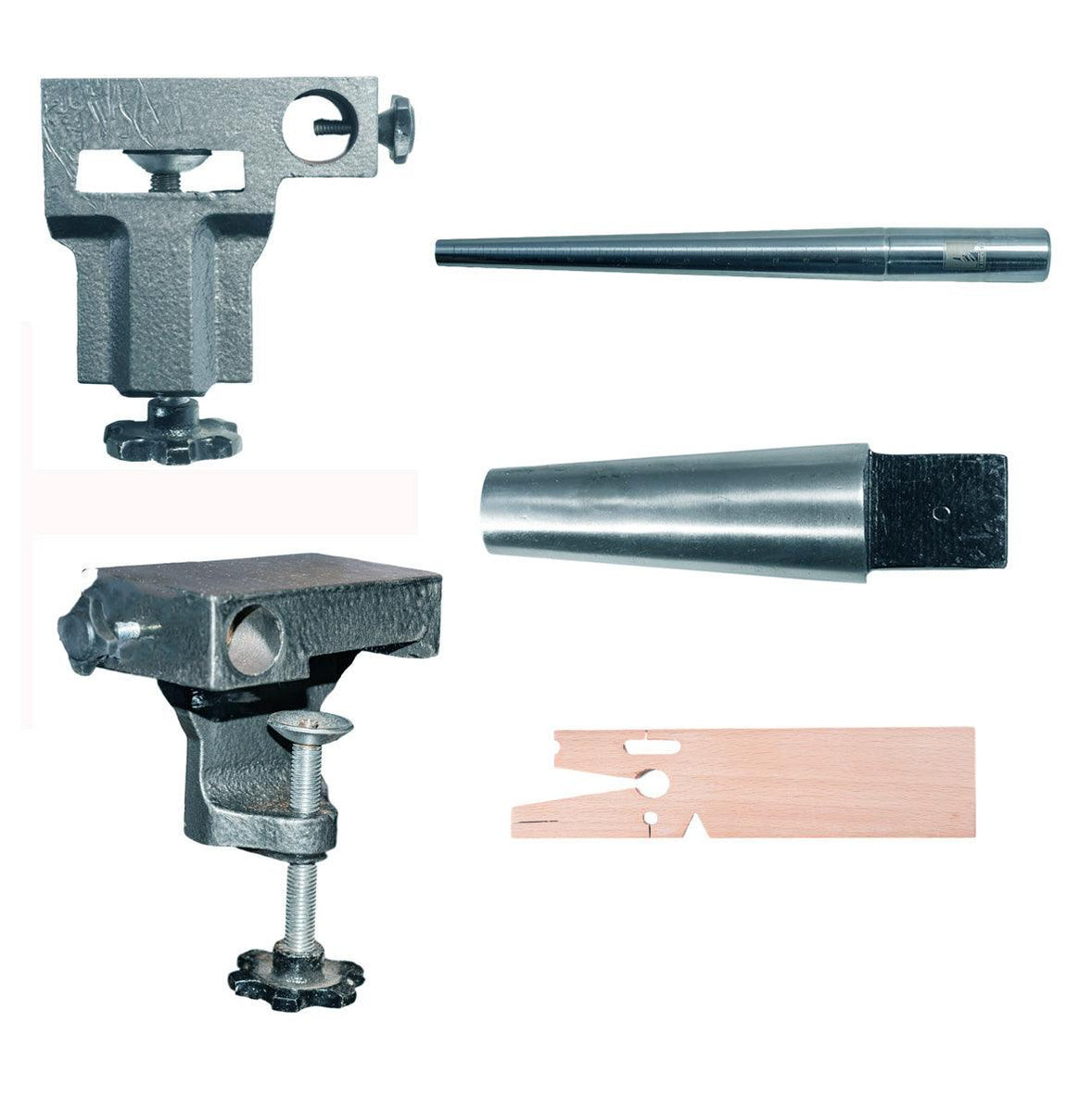 Combo Bench Anvil & Mandrel Holder with Bench Pin, Ring Mandrel & Oval ...