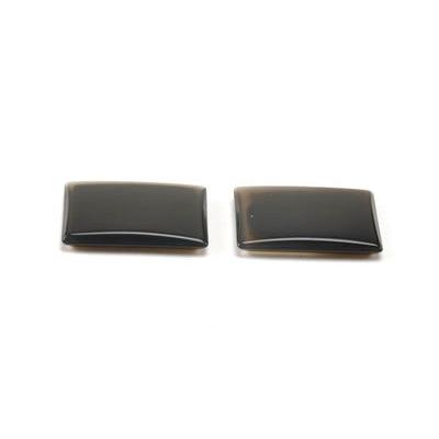 Cushion Buff Top Double Bevel Genuine Black Onyx | OttoFrei.com — Otto Frei