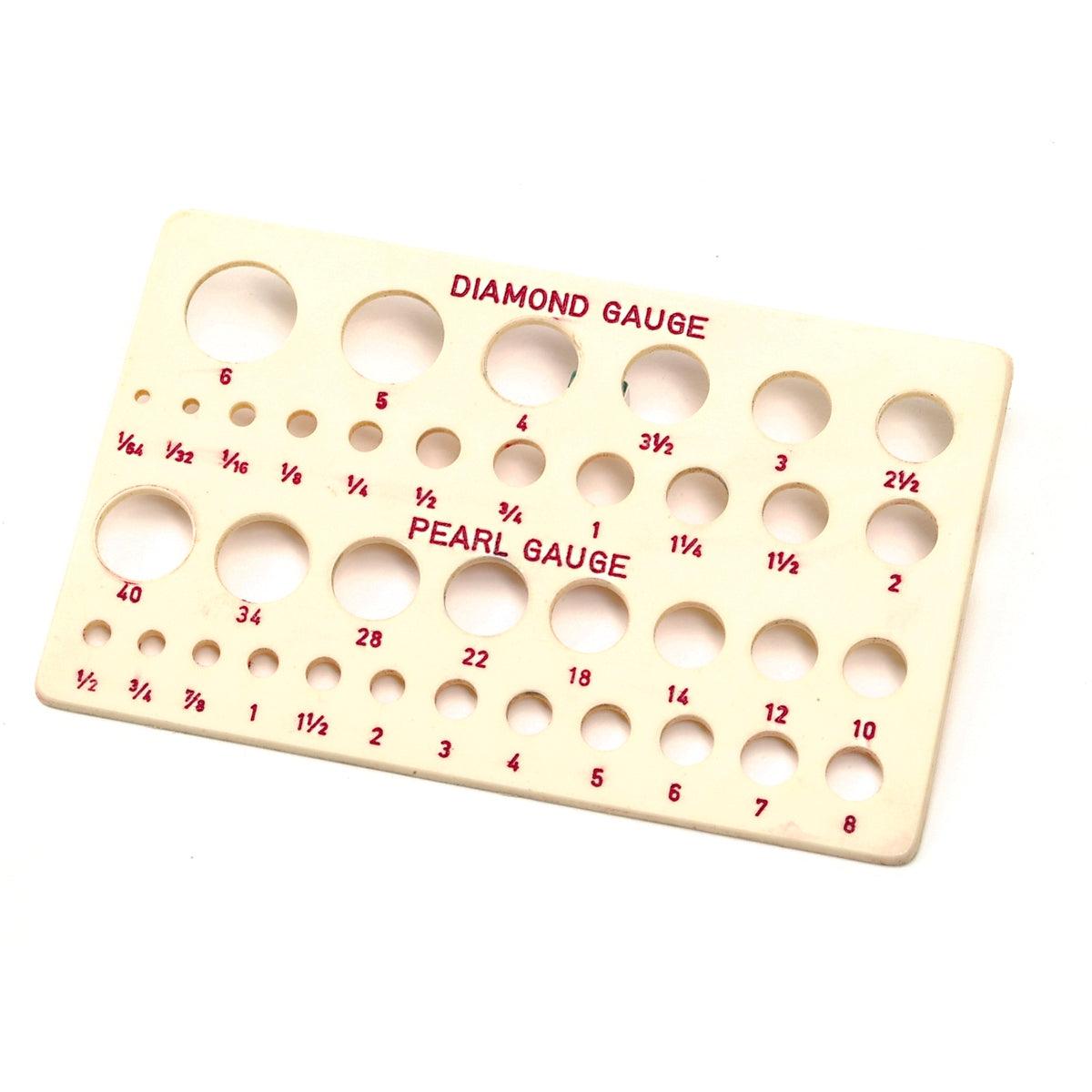 Diamond & Pearl Gauge | Plastic Card Type for Jewelers — Otto Frei