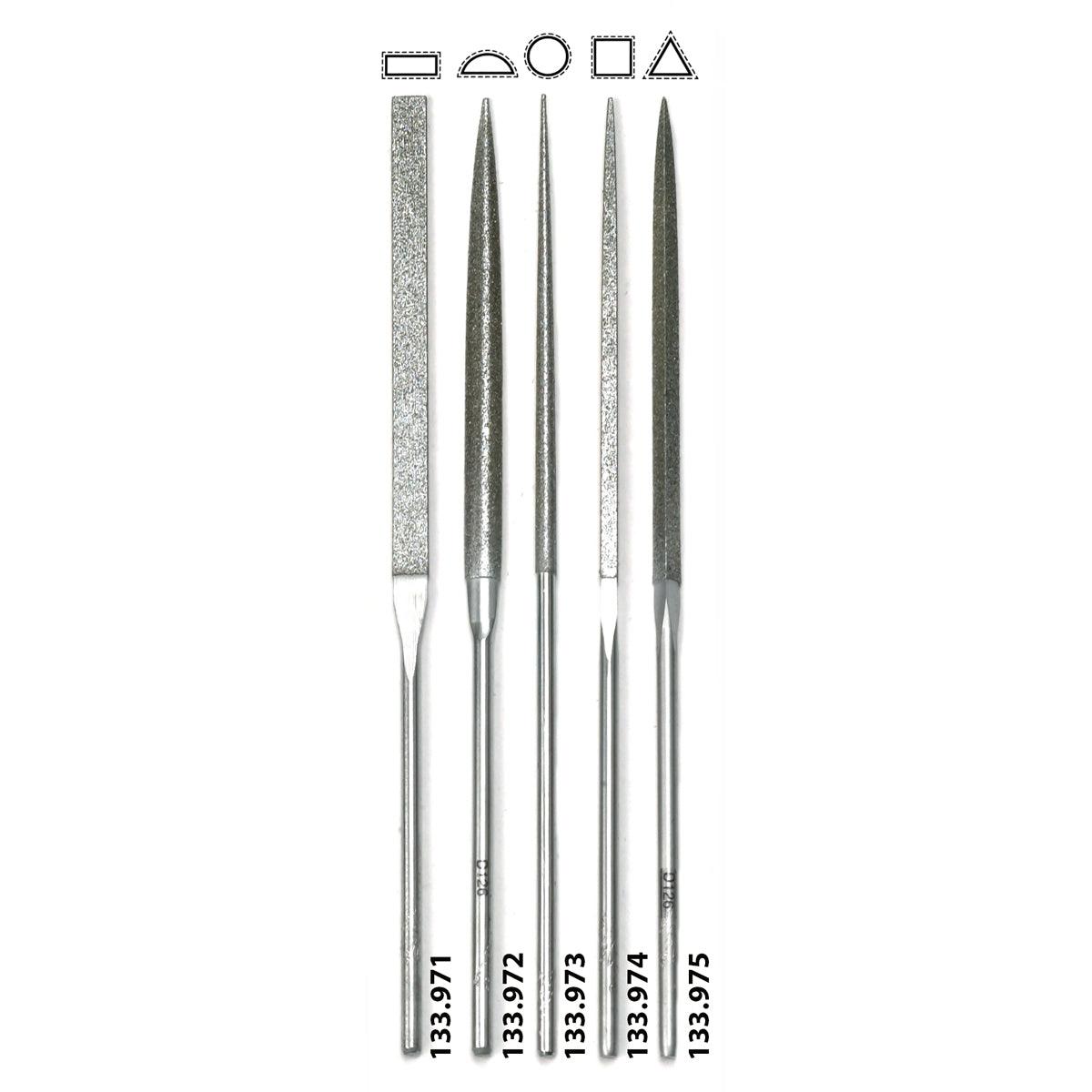 Diamond Needle Files Coarse Grit 126 | OttoFrei.com — Otto Frei