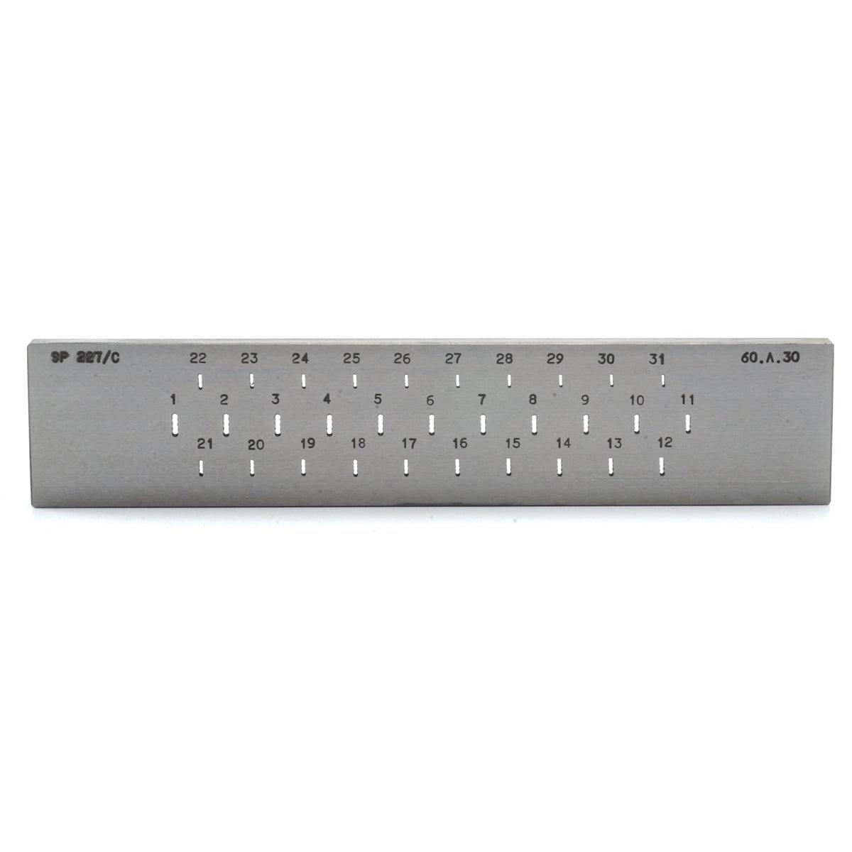 OMO 4 Bead 227 Hardened Steel Drawplate 31 Holes | OMO — Otto Frei