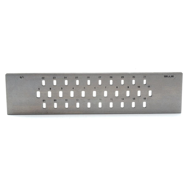 Drawplate Rectangle Cut Corner 12mm to 9mm 31 Holes | OttoFrei.com ...