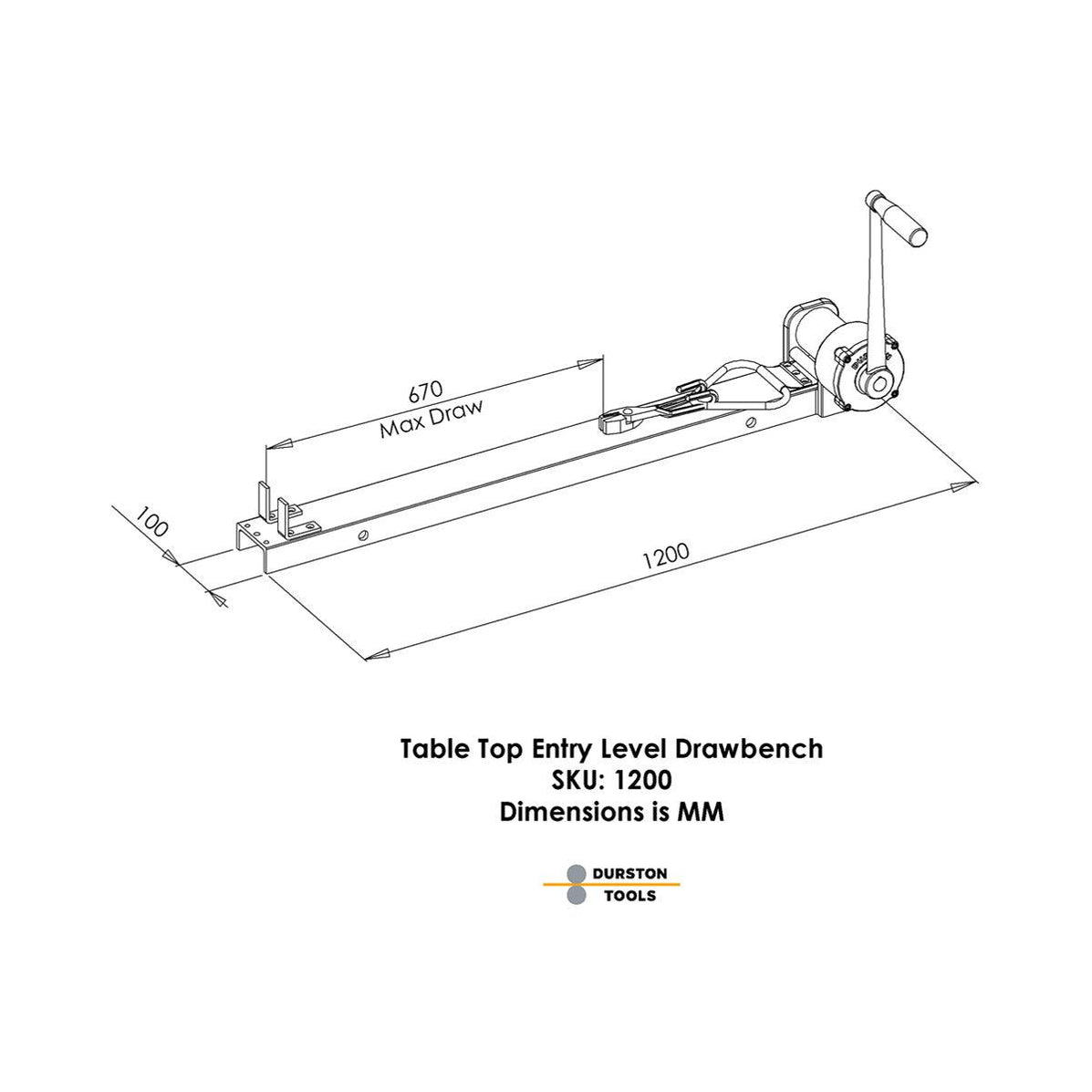 Durston 1200 Table Top Draw Bench | OttoFrei.com — Otto Frei