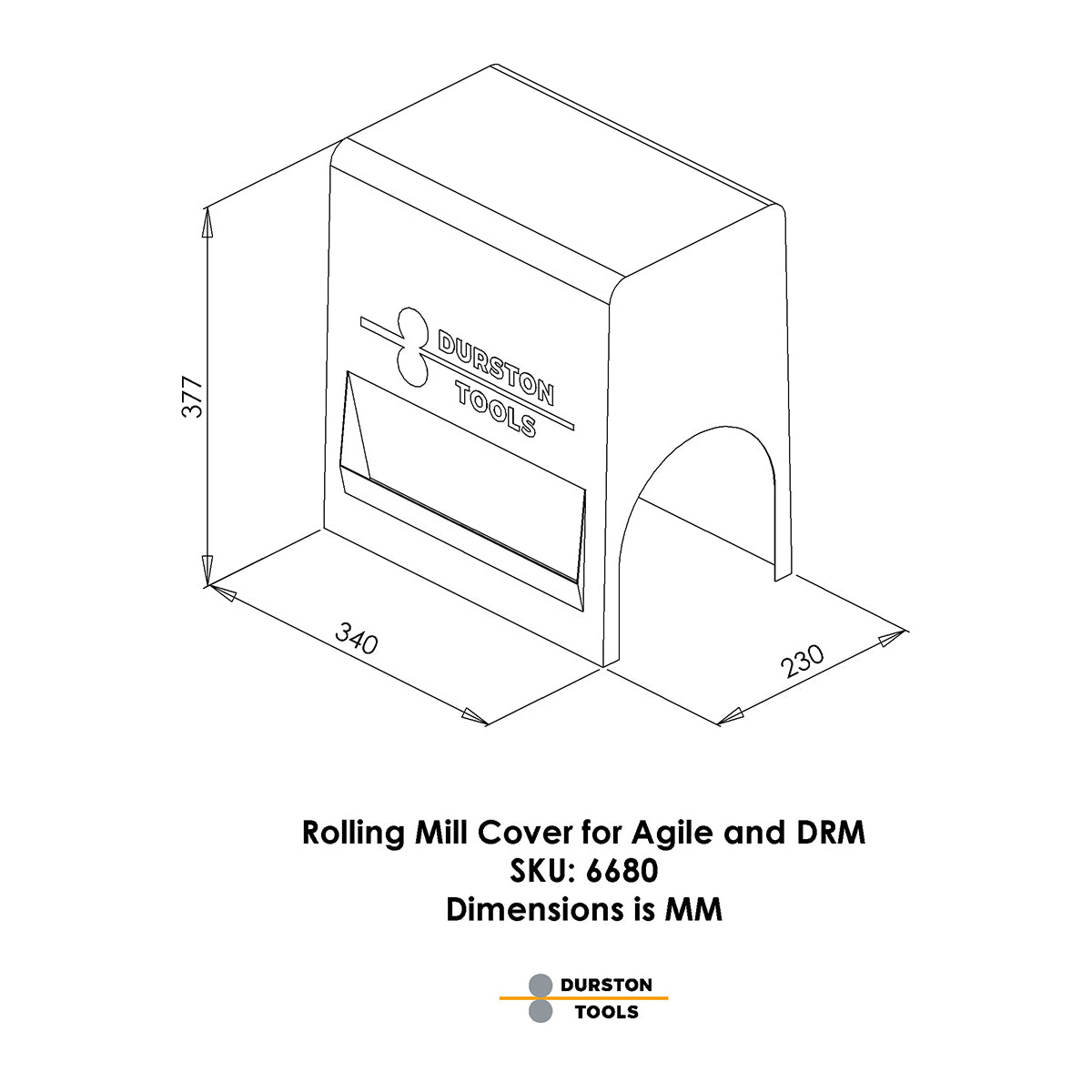 Large Rolling Mill Cover for Agile & DRM | Durston — Otto Frei