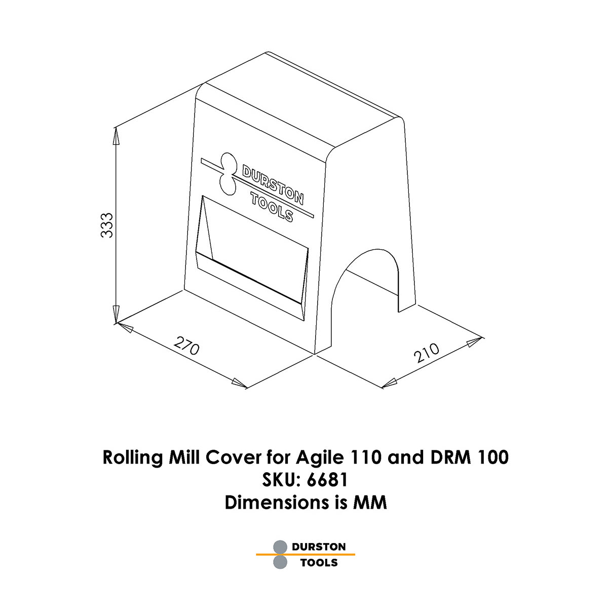 Small Rolling Mill Cover for Mini & C110 | Durston — Otto Frei