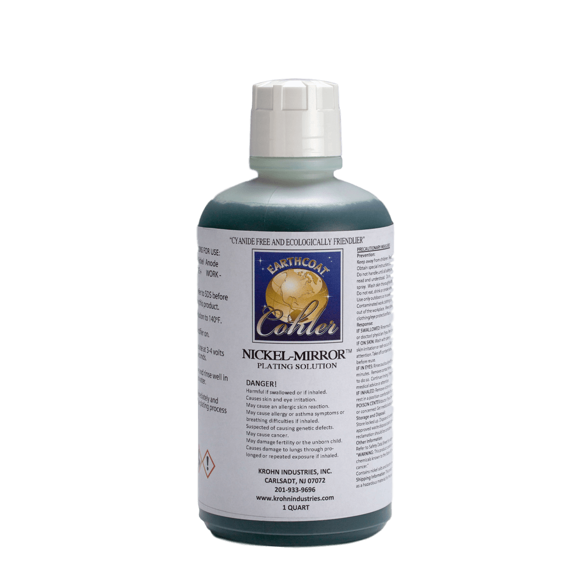 EarthCoat Nickel-Mirror Plating Solution | OttoFrei.com — Otto Frei