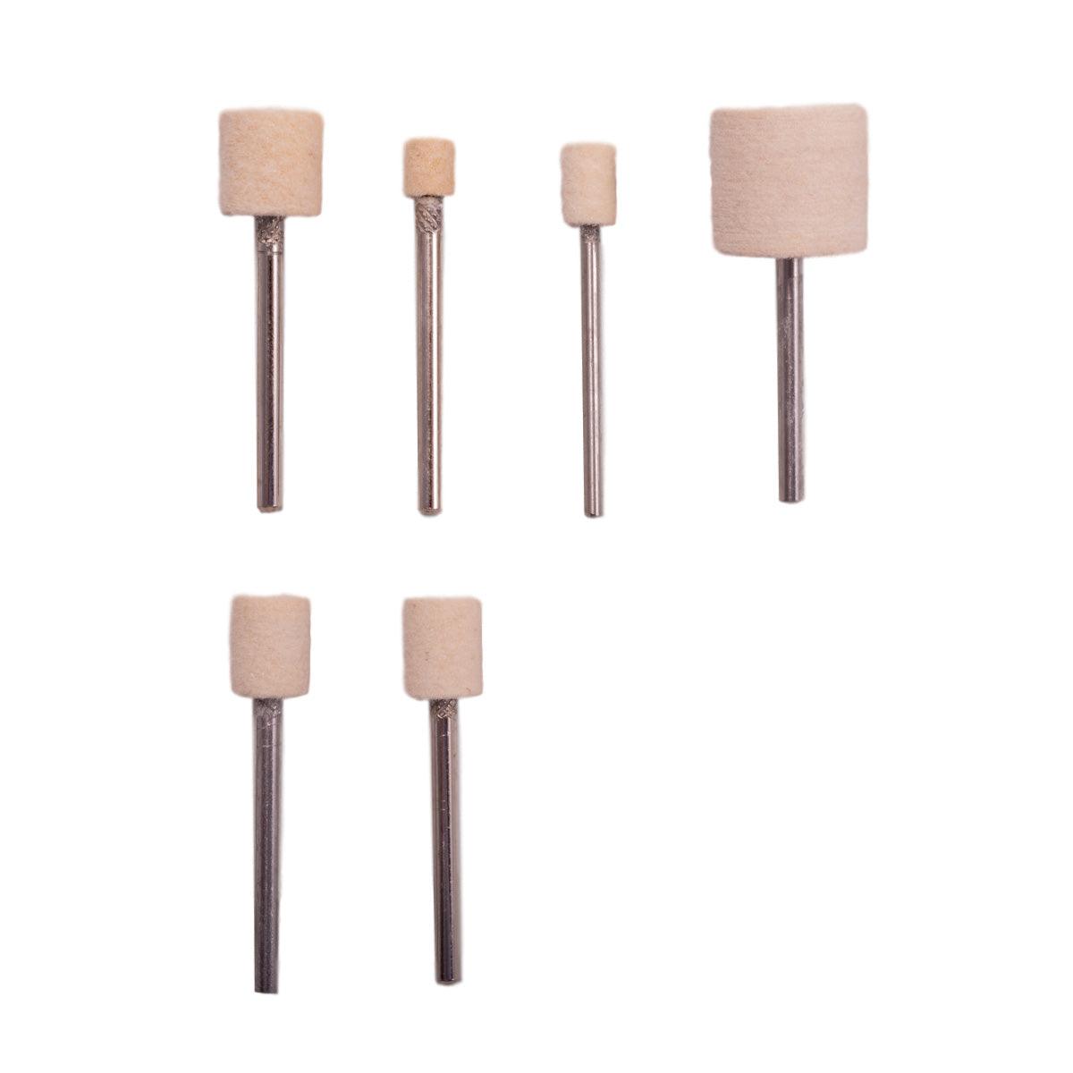 Felt Points-Cylinder Shaped Hard-Mounted on 1/8" Shanks-Packs of 3 ...