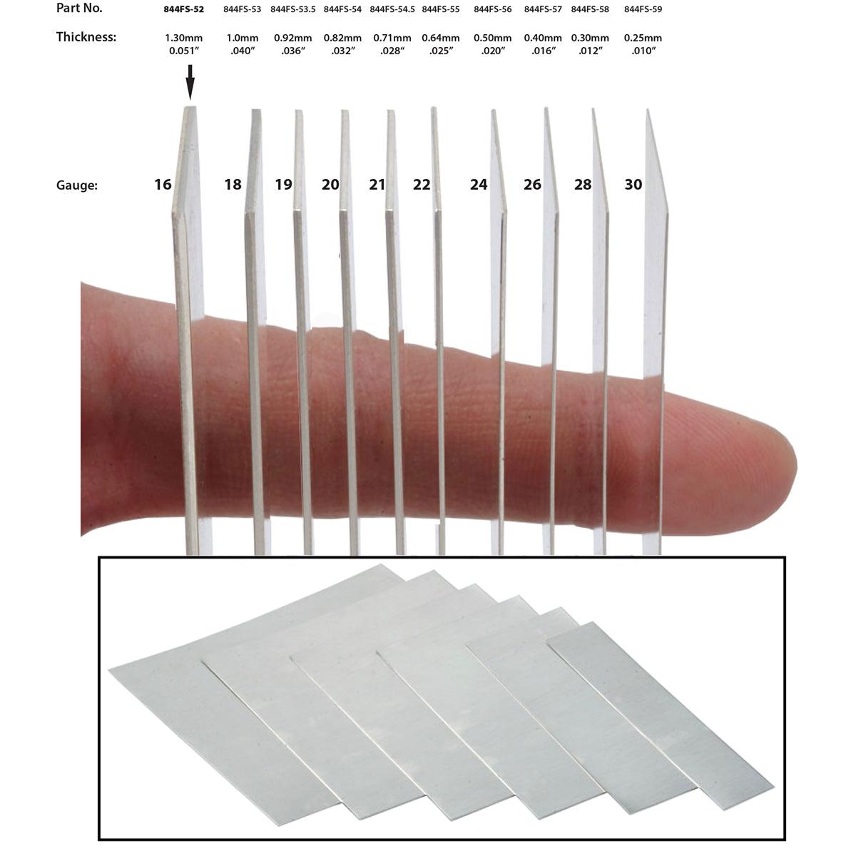 Fine Silver Sheet .999 Pure, Cut to Order | 16–30 Gauge — Otto Frei