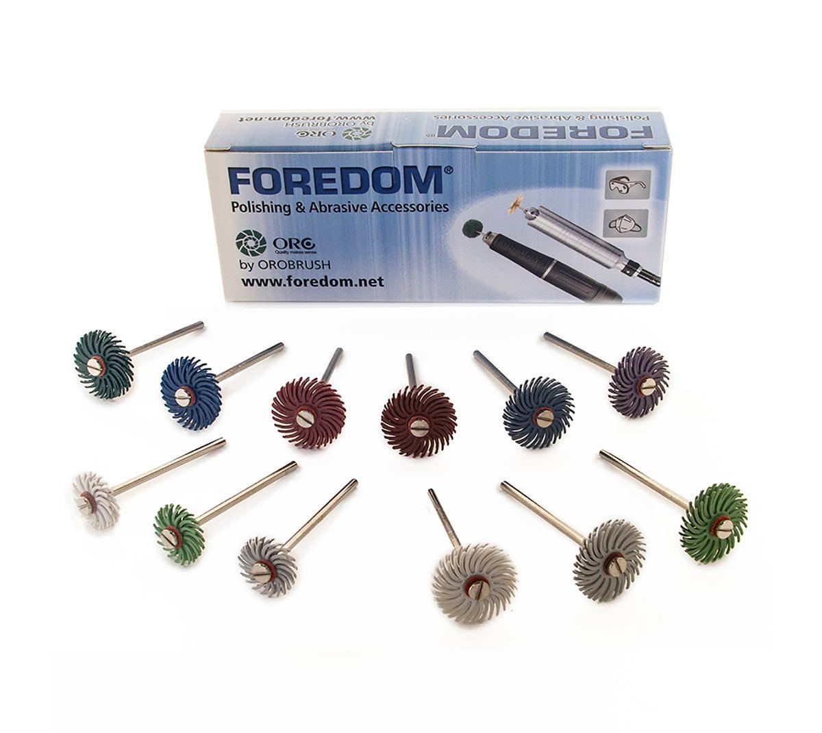 Foredom AK11989 12 Piece Mounted Radial Disc Assortment | OttoFrei.com ...