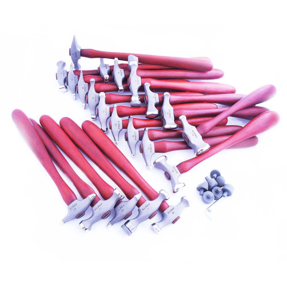 Fretz New Jeweler's Hammers Complete Set of 20 | Fretz — Otto Frei