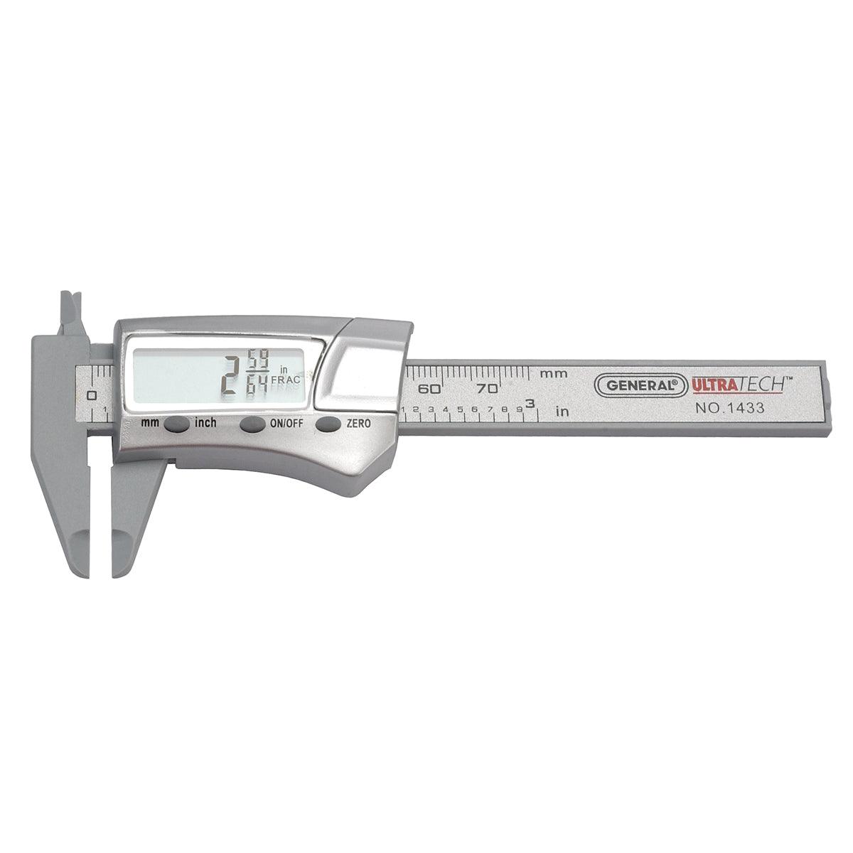 General 3" Digital Caliper-Metric-Inches-Fractional Inches | OttoFrei ...
