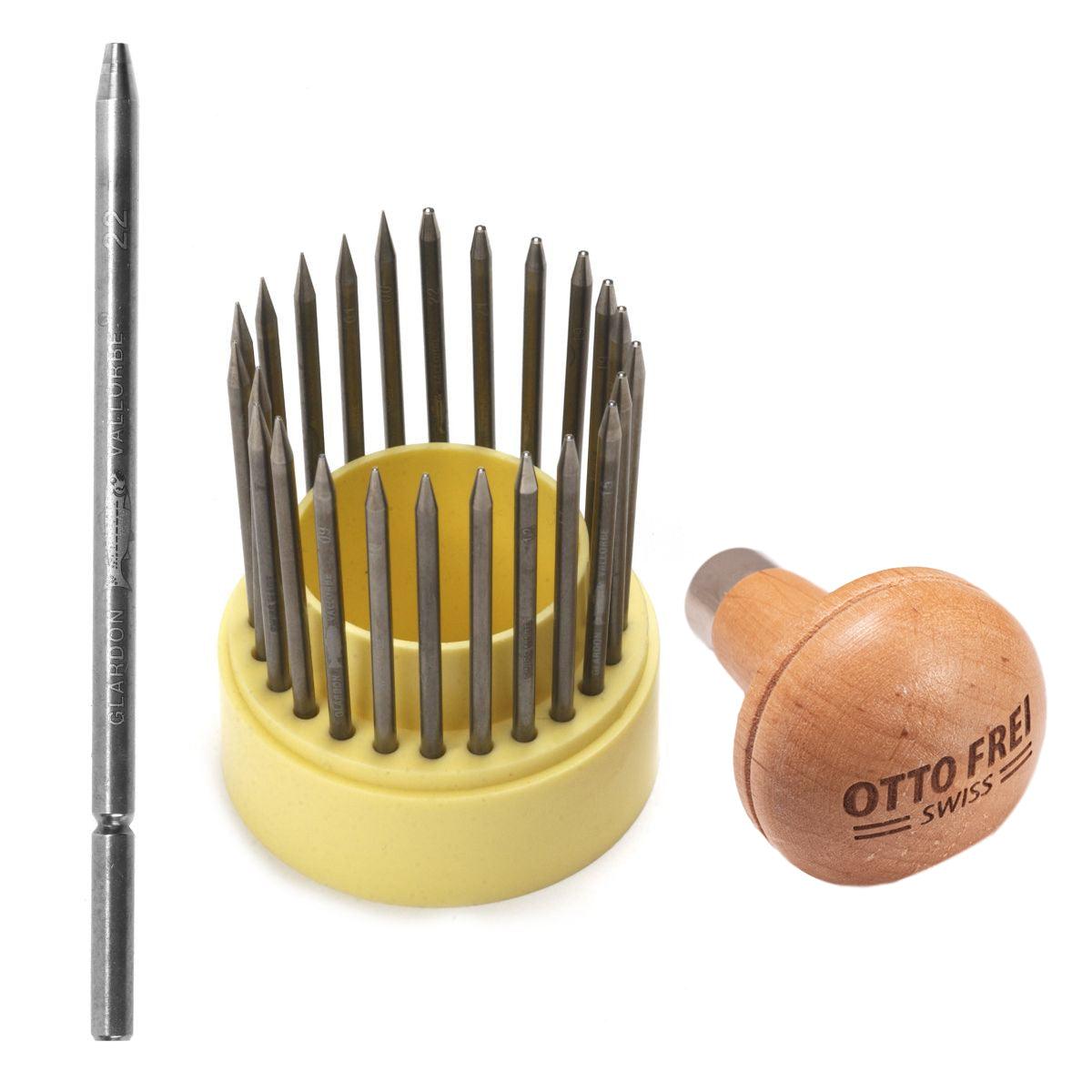 Glardon-Vallorbe Conical Shape-Beading Tools Set of 24 — Otto Frei