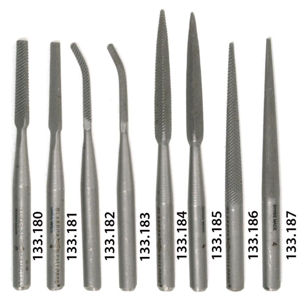 Glardon-Vallorbe Handpiece Files Set of 8 | Swiss Miniature Files ...