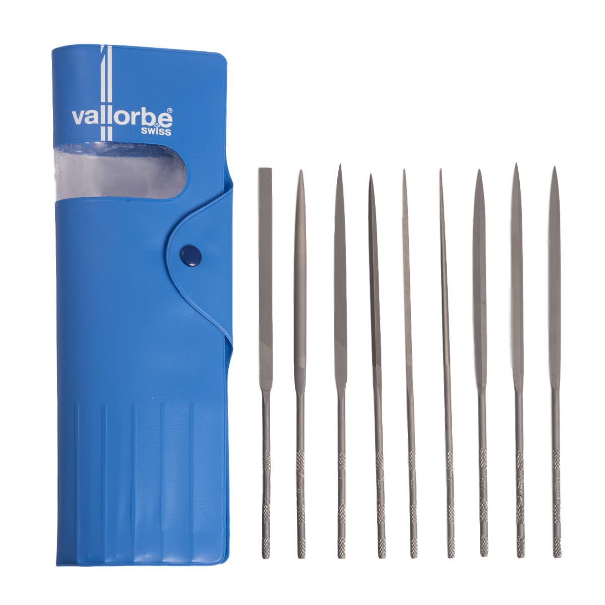 Glardon-Vallorbe Needle File Set of 9 - 6-1/4" | OttoFrei.com — Otto Frei