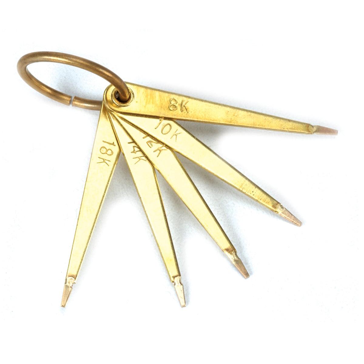 Gold Test Needles Set 8K–18K | 5-Piece Acid Testing Kit — Otto Frei