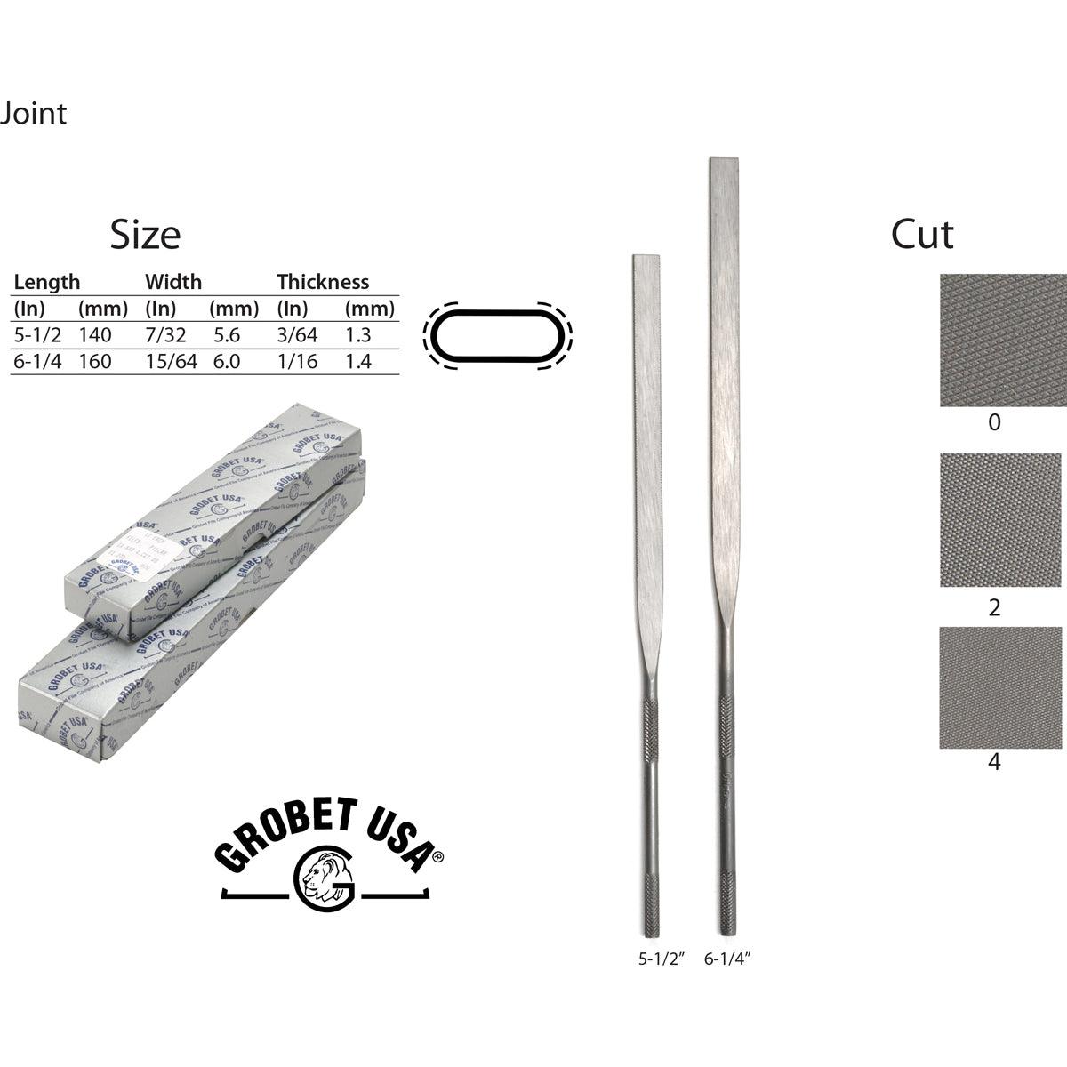 Grobet USA Italian Made Joint Round Edge Needle Files — Otto Frei