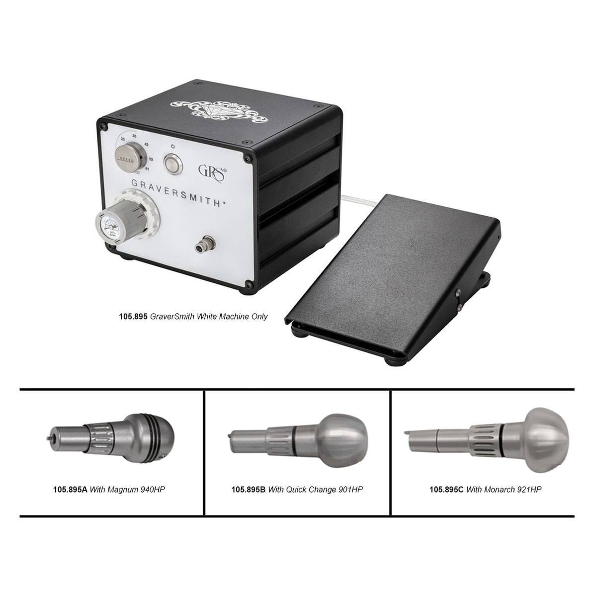 GRS 005-895 GraverSmith White with Your Choice of Handpiece | OttoFrei ...