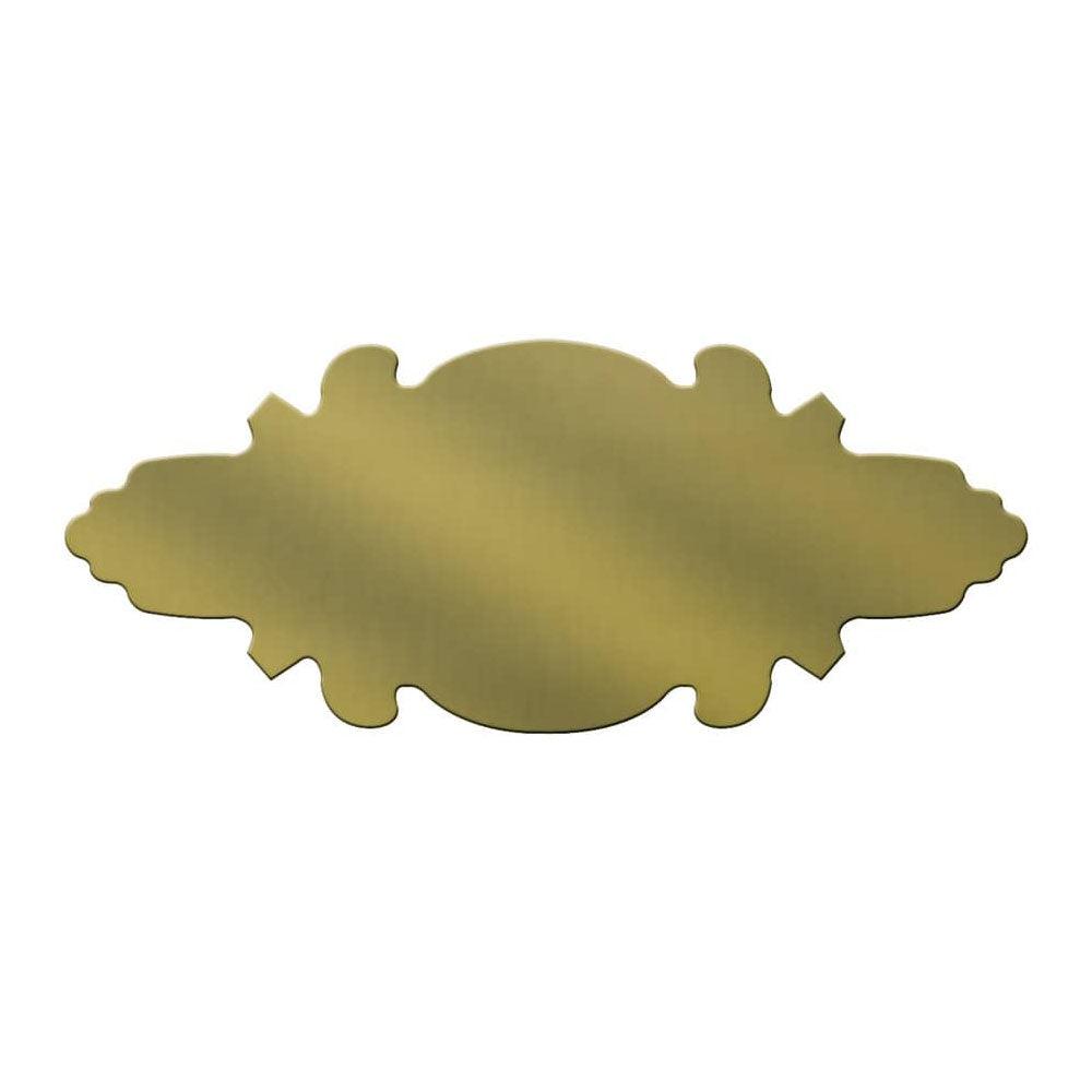 GRS 011-351 Heavy Brass Nameplate Plain Finish | Glendo GRS — Otto Frei