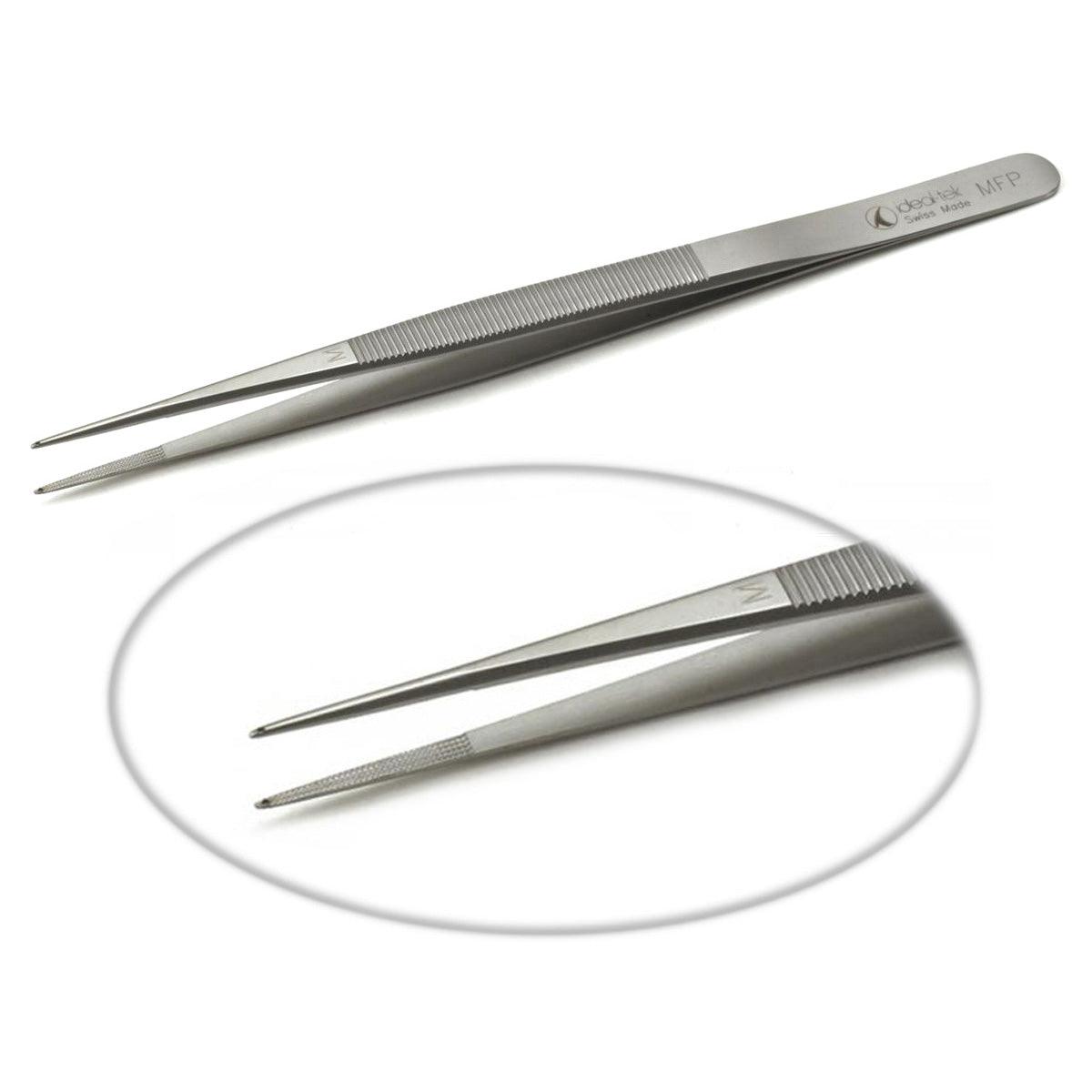 Ideal Tek SureHold Drilled Medium Tip Diamond Tweezers | OttoFrei.com ...