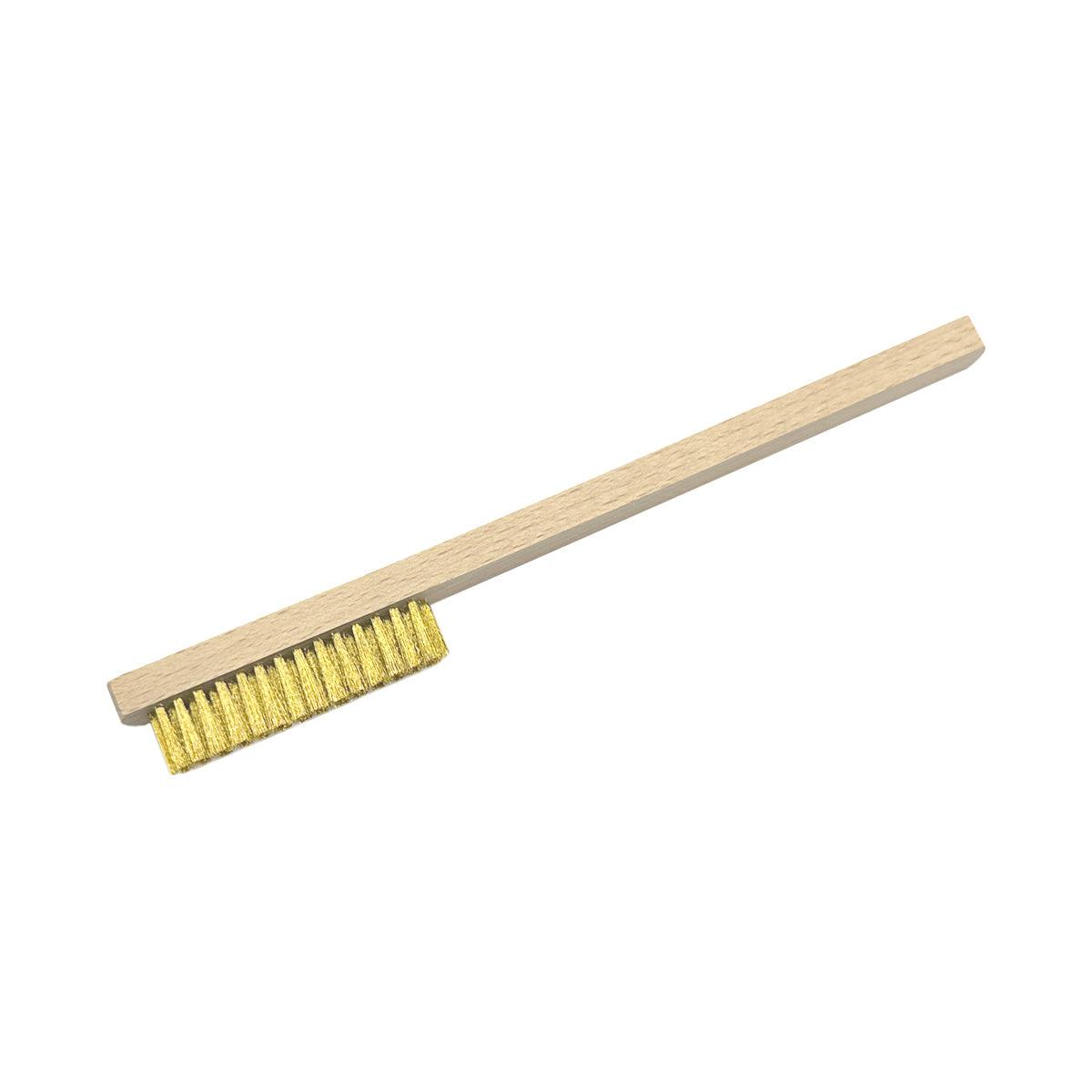 Japanese Brass 3 Rows Hand Brush 9-1/4" Long with Wood Handle ...