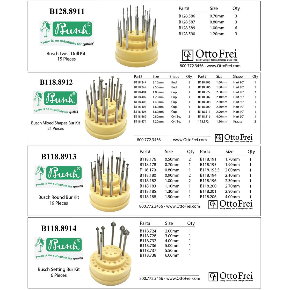 Jewelers Master GIA Student Bur Kit | Busch — Otto Frei