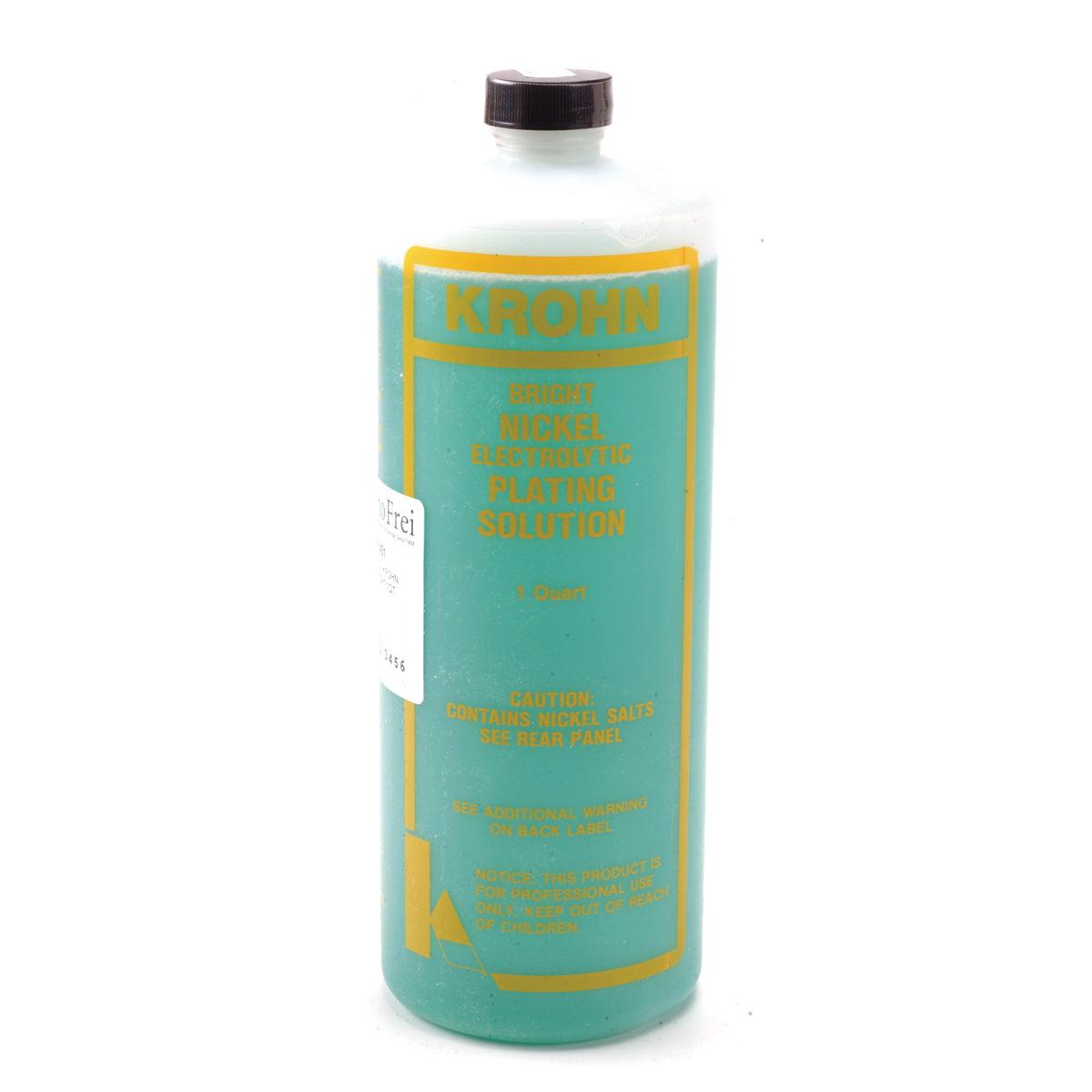 Krohn NICKEL Bright Plating Solution 1 Quart | OttoFrei.com — Otto Frei