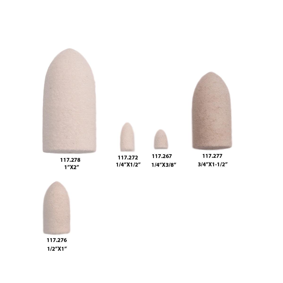 Miniature Pointed Felt Cones Hard — Otto Frei