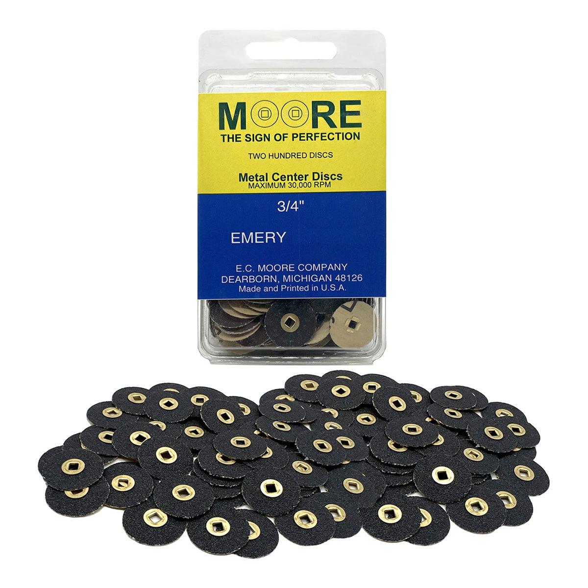 Moore's Discs Emery 3/4" Pack of 200 Discs | OttoFrei.com — Otto Frei