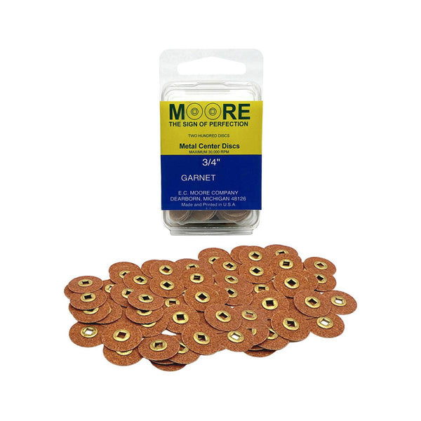 Moore's Discs Garnet 3/4" Pack of 200 Discs | OttoFrei.com — Otto Frei