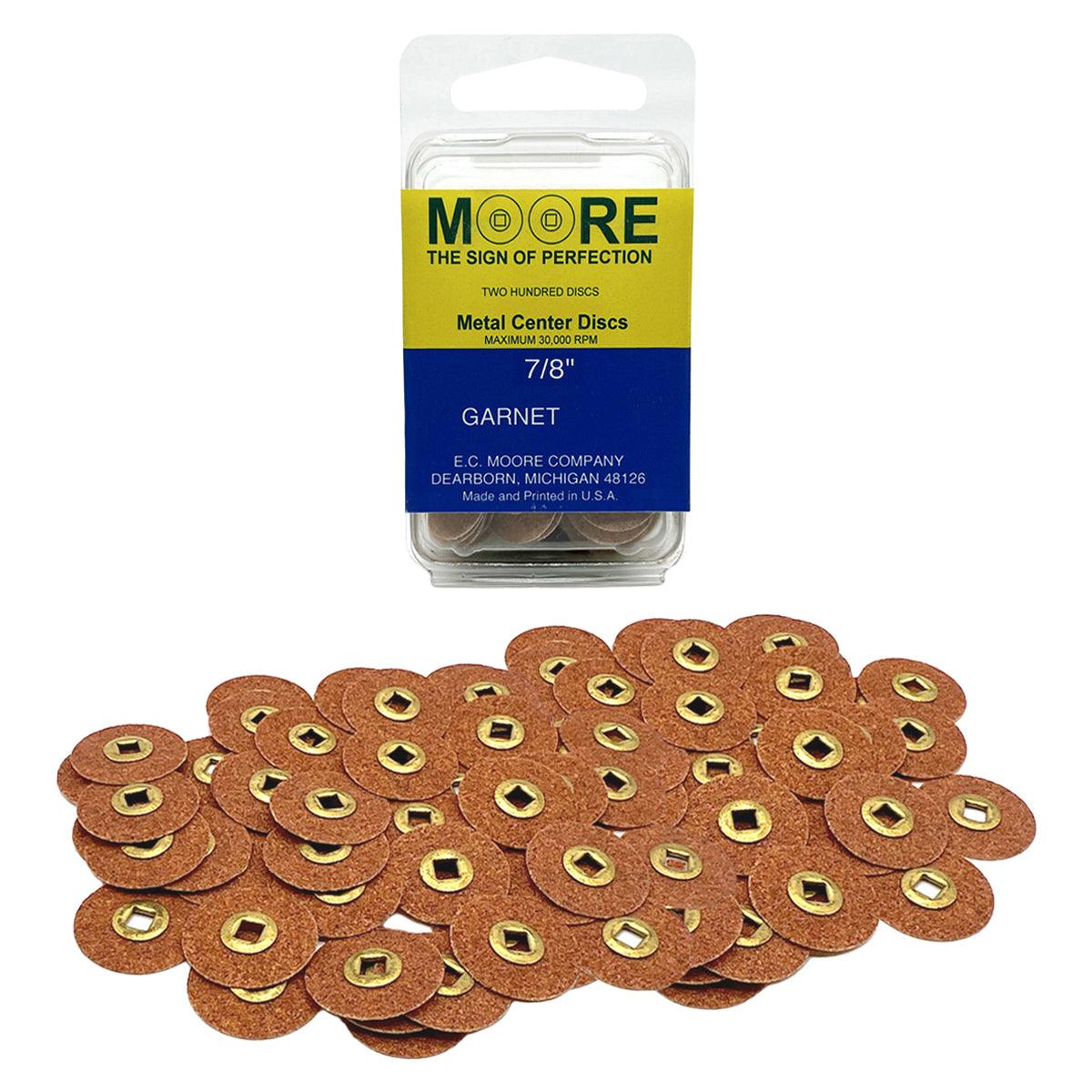 Moore's Discs Garnet 7/8" Pack of 200 Discs | OttoFrei.com — Otto Frei