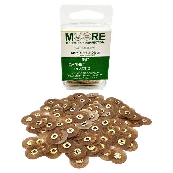 Moore's Plastic Discs Garnet 5/8" Pack of 200 Discs | OttoFrei.com ...