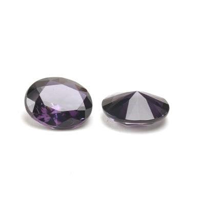 Oval Faceted Imitation Amethyst Spinel Doublet | OttoFrei — Otto Frei