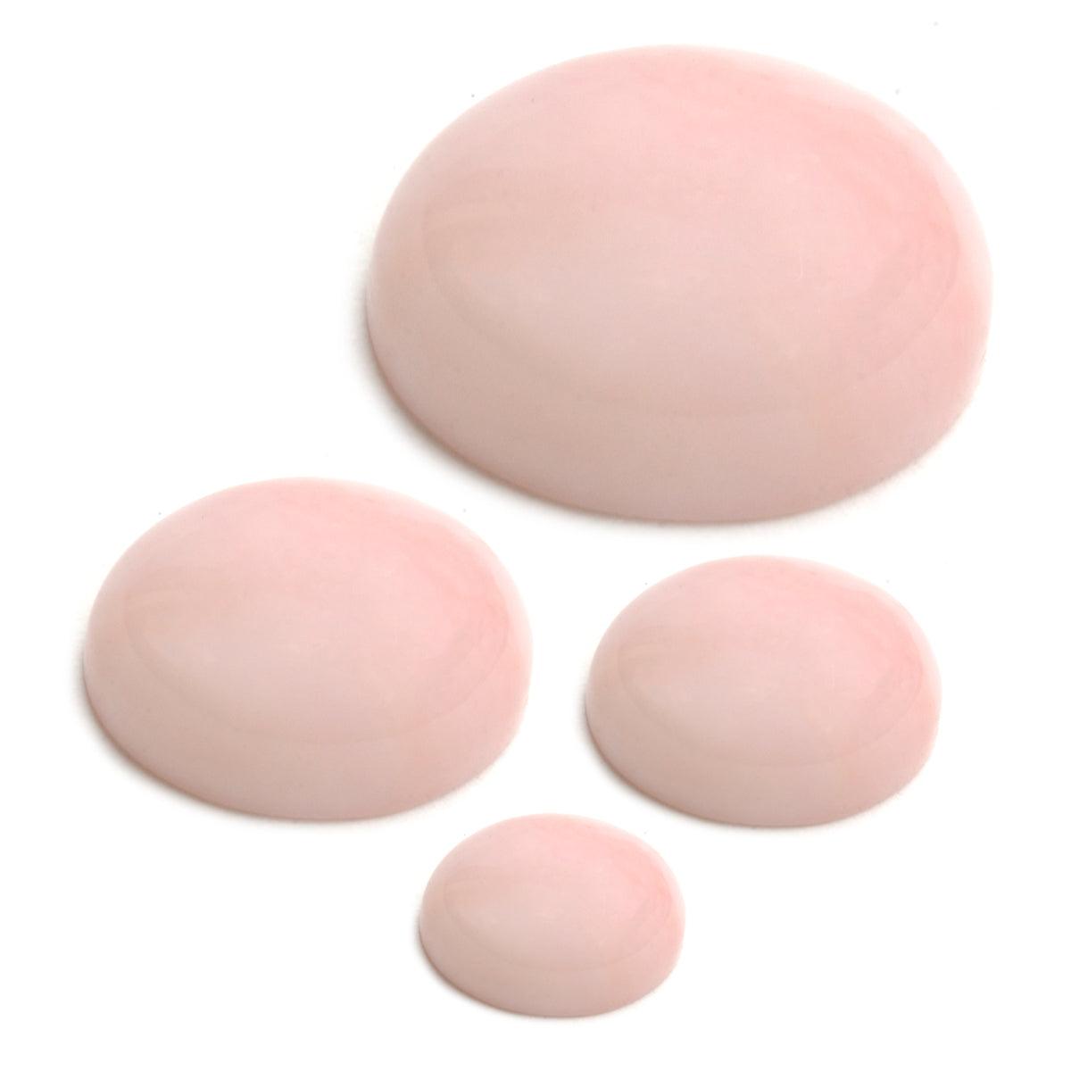 Oval Genuine Pink Opal Cabochon – Common Opal | Otto Frei